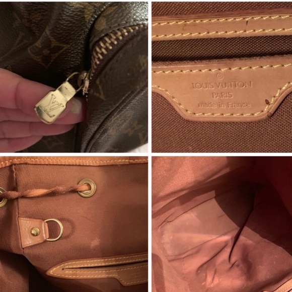 Louis Vuitton | Bags | Authentic Vintage Louis Vuitton Big Backpack ...